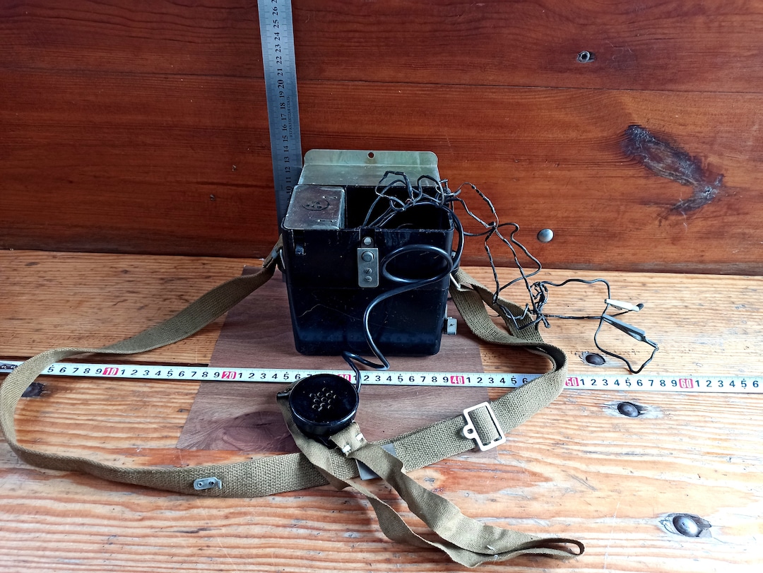 An Old Army Field Telephone for Checking Telephone Line Breaks, Made in ...