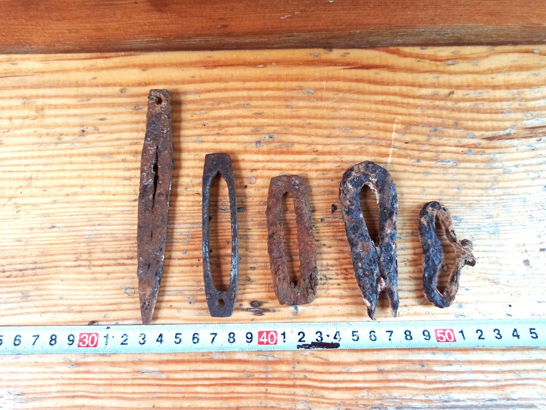 Ancient Iron Flints for Making Fire (5 Pcs.) Viking Artifact ...