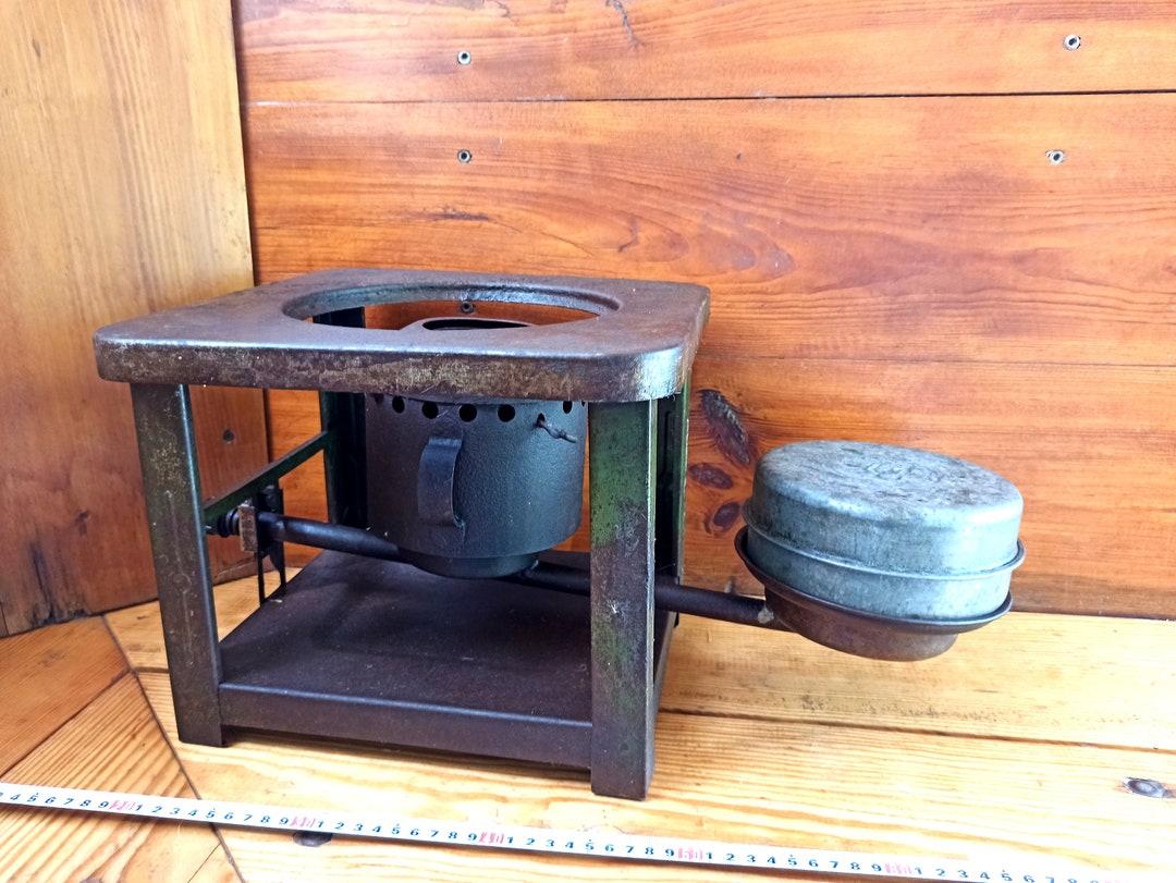 Vintage Open Fire Cooking Stove With One Burner Running on Kerosene. an ...