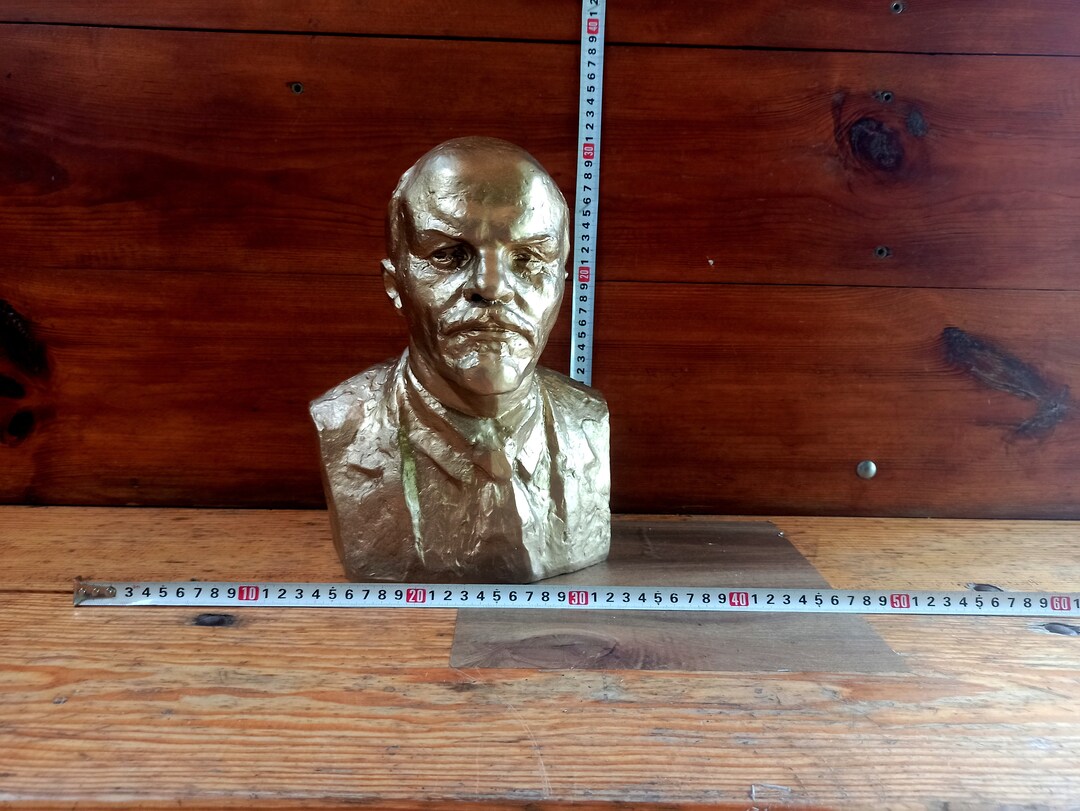 Vintage Bust of Lenin. Vintage Figure of Lenin. Lenin Monument. Lenin ...