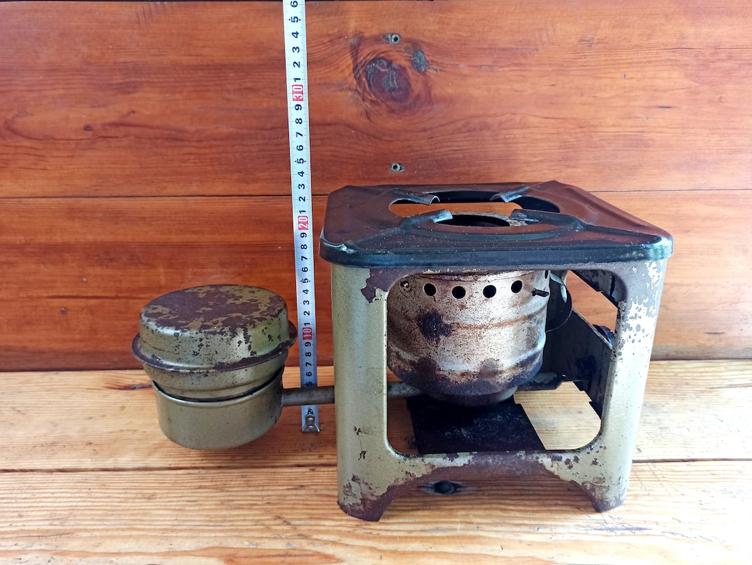 Vintage Open Fire Cooking Stove With One Burner Running on Kerosene. an ...