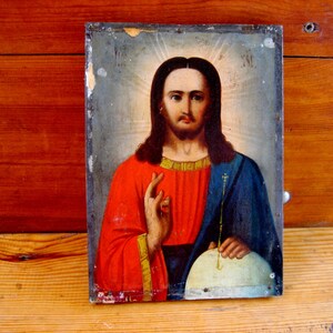An Ancient Russian Orthodox Icon of Jesus Christ of the 19th Century ...