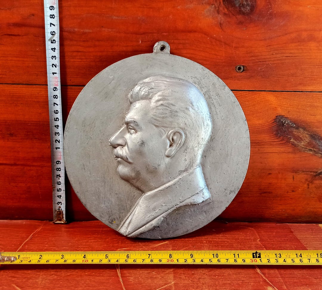 Vintage Bas-relief of Joseph Stalin. Generalissimo, Commander of the ...