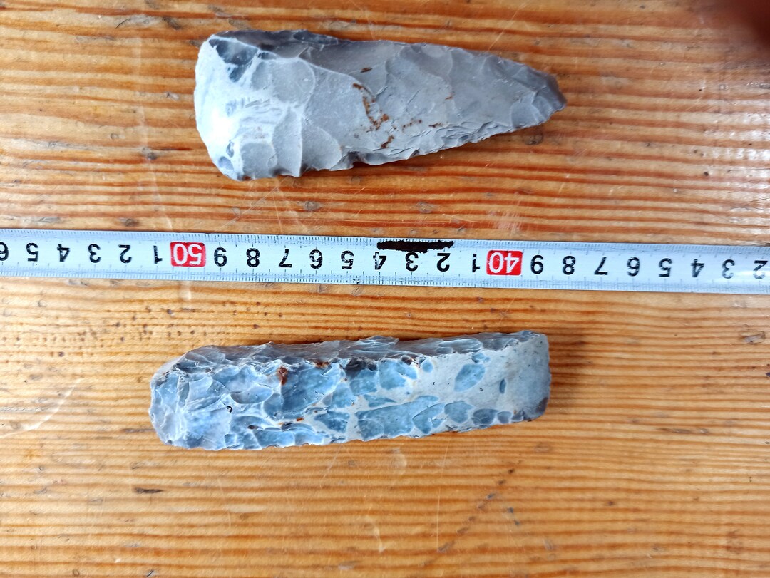 Ancient Flint Knife and Ax From the Neolithic Period 5000 Years Old ...