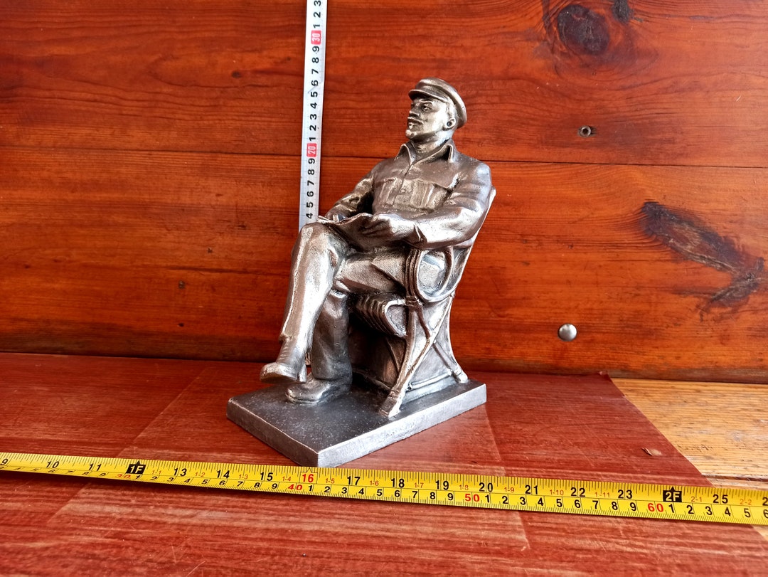 Vintage Bust of Lenin. Vintage Figure of Lenin. Lenin Monument. Lenin ...