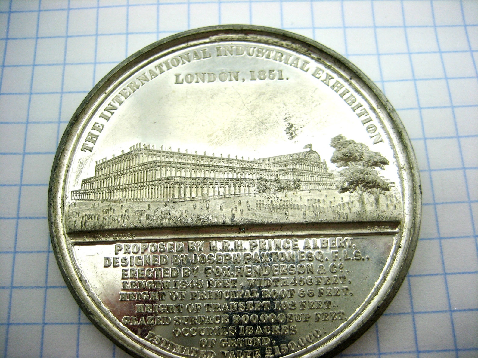 Antique Commemorative Medal International Exhibition in - Etsy