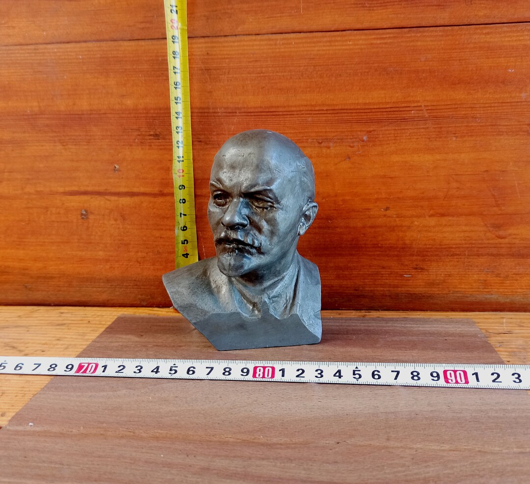 Vintage Bust of Lenin. Vintage Figure of Lenin. Lenin Monument. Lenin ...