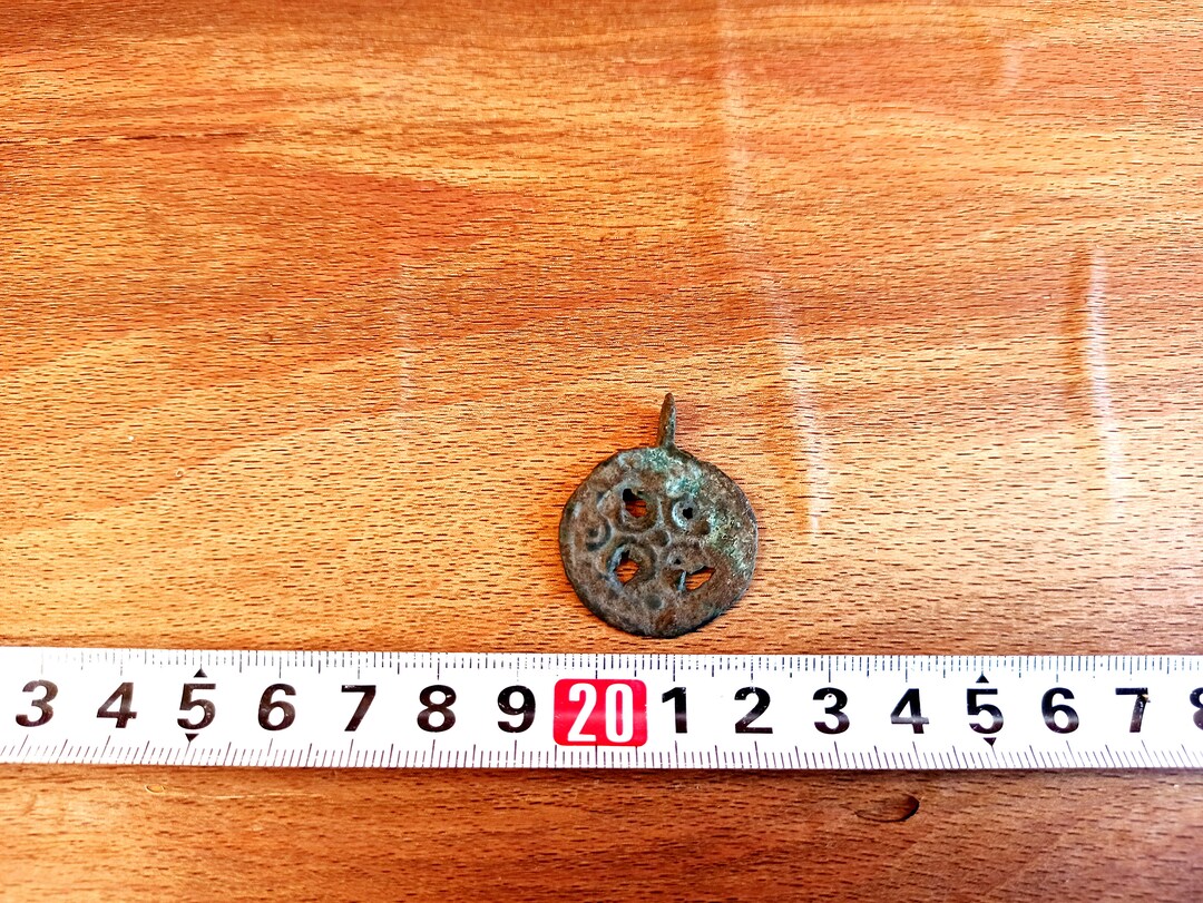 Ancient Pagan Amulet pendant sun IX-XI Centuries. Historical Artifact ...