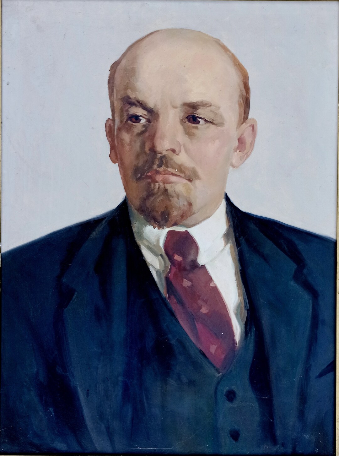 Unknown Artist - "portrait of Lenin". Soviet Socialist Realism ...
