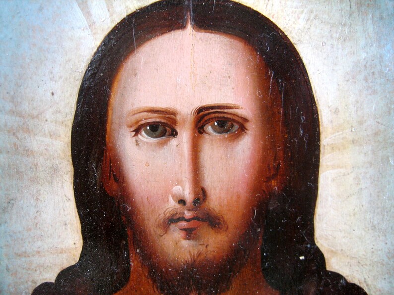 Old Russian Orthodox Icon Jesus Christ XIX Century. Orthodox - Etsy