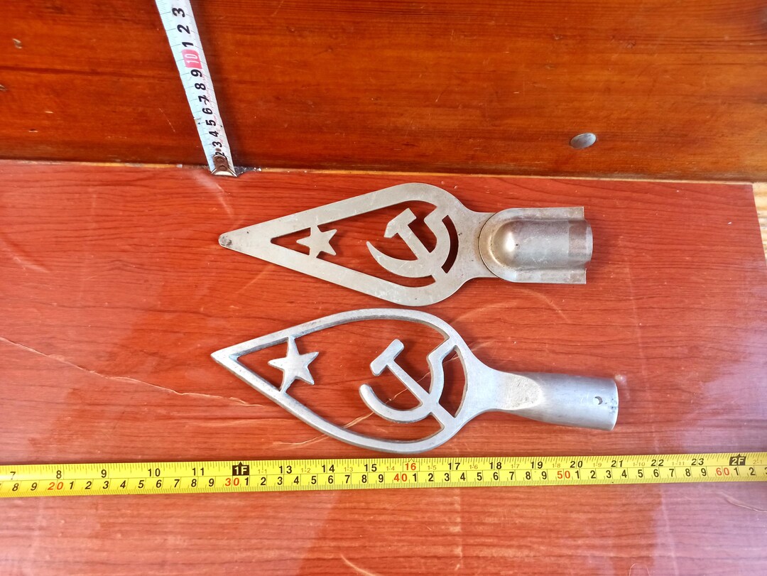 Vintage Soviet Flag Tops. at Military Parades in the USSR. 2 Pcs ...