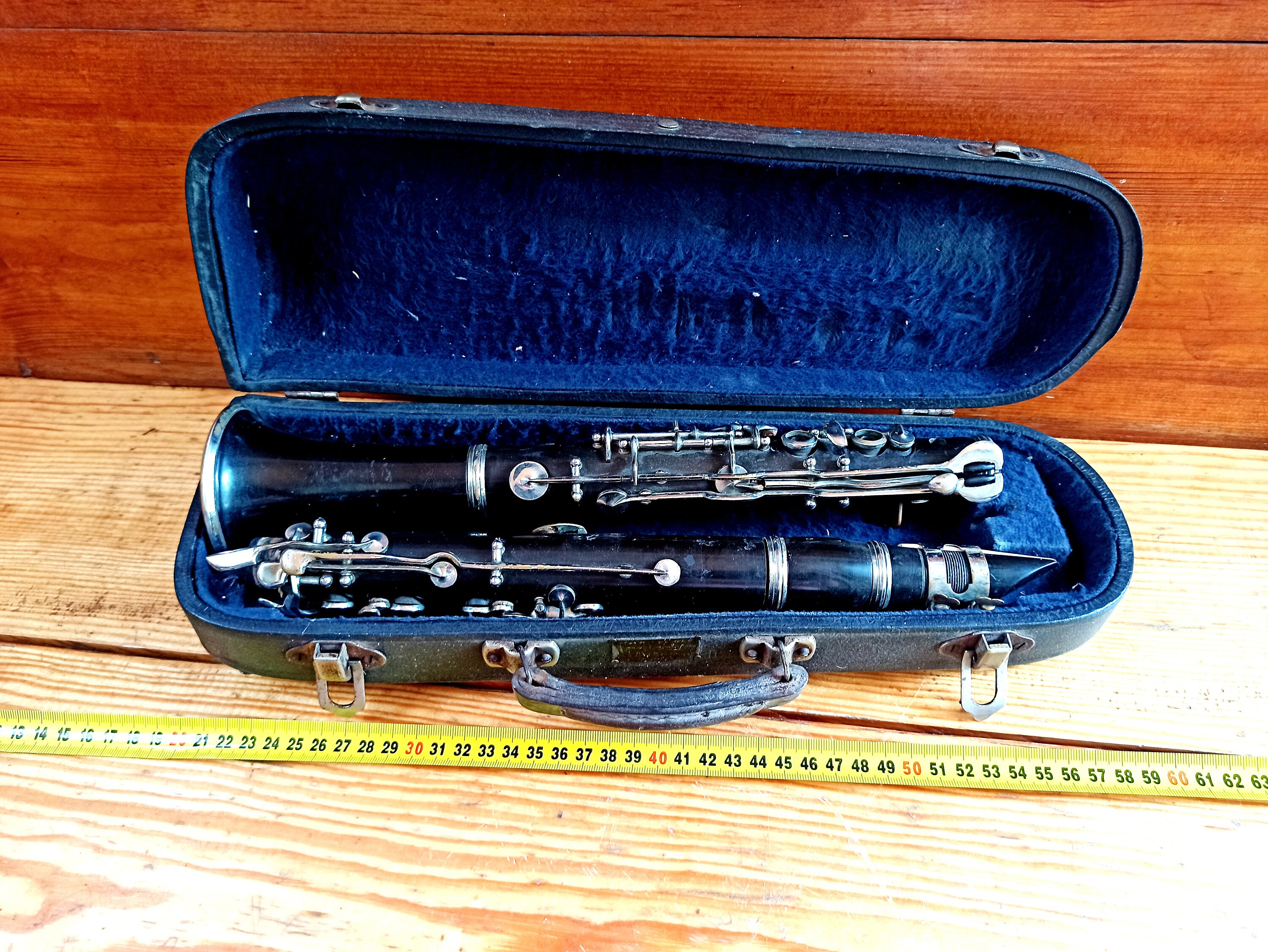 Blue Clarinet Instrument