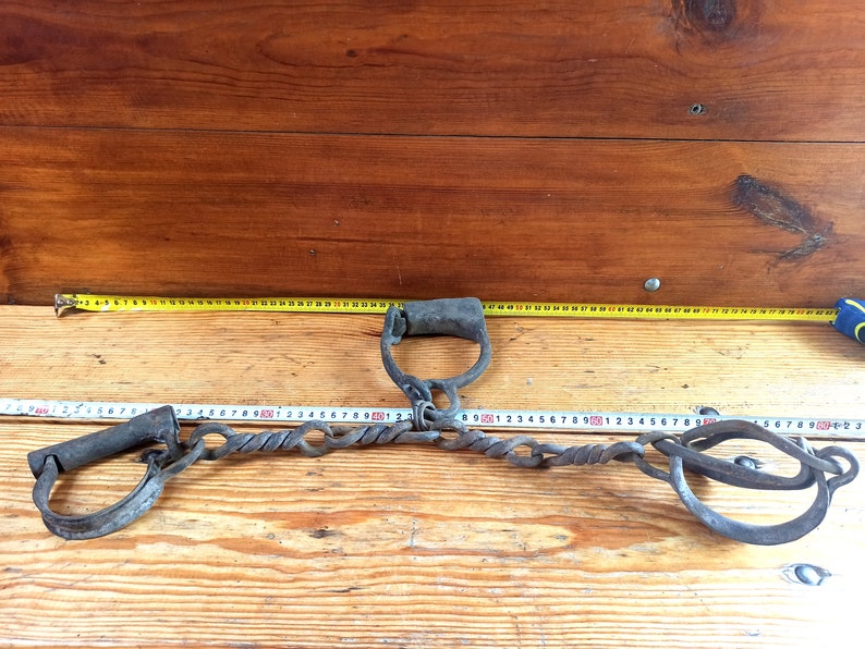 Antique Forged Shackles of the 19th Centuries. Horse Leg Shackles ...