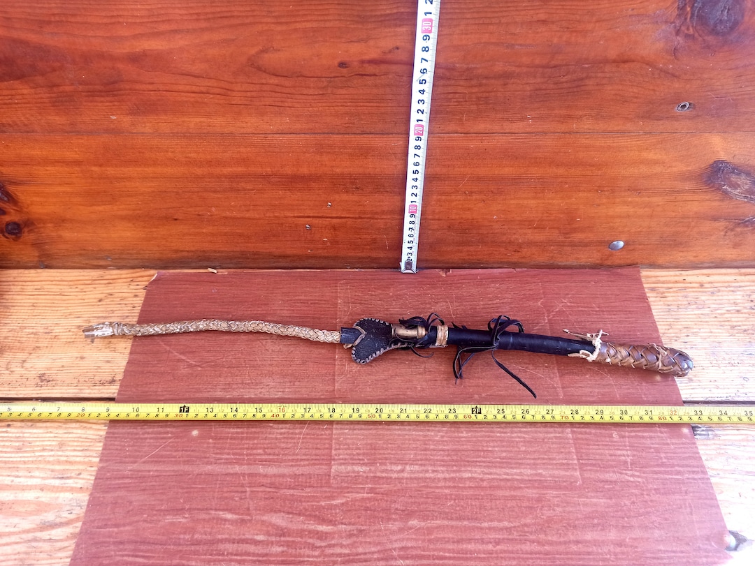 Old Handmade Leather Whip for Horse Riding From the USSR Era. Whip for ...