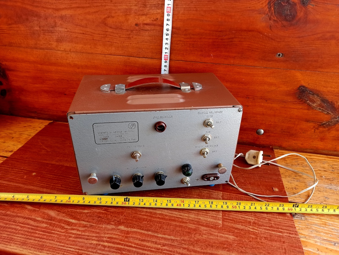 Vintage Military Low Frequency Amplifier From the Cold War. Army ...