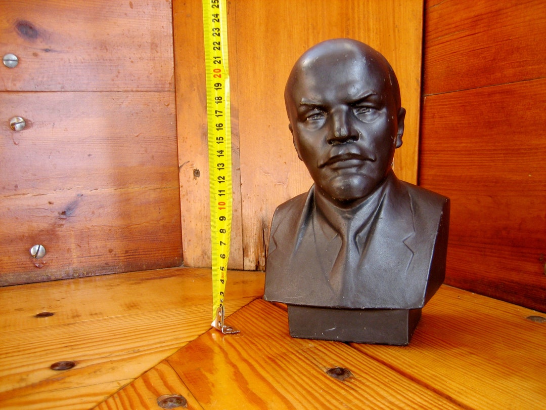 Vintage Bust of Lenin. Vintage Figure of Lenin. Lenin Monument. Lenin ...