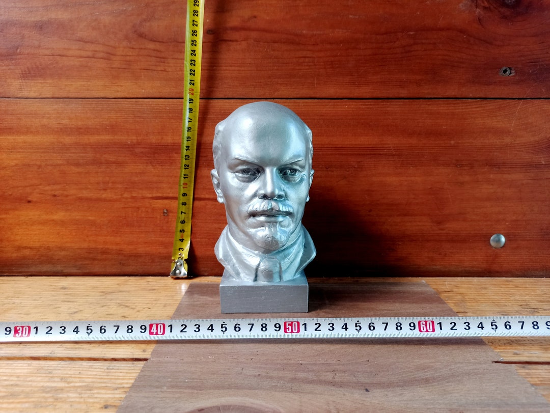 Vintage Bust of Lenin. Vintage Figure of Lenin. Lenin Monument. Lenin ...