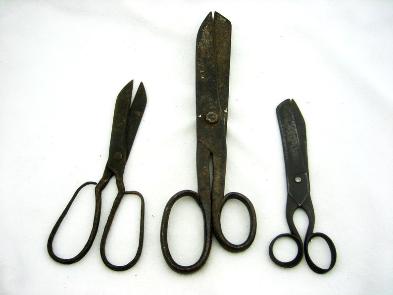 Antique Hand-forged Scissors for 18th 19th Century Tailors. - Etsy UK