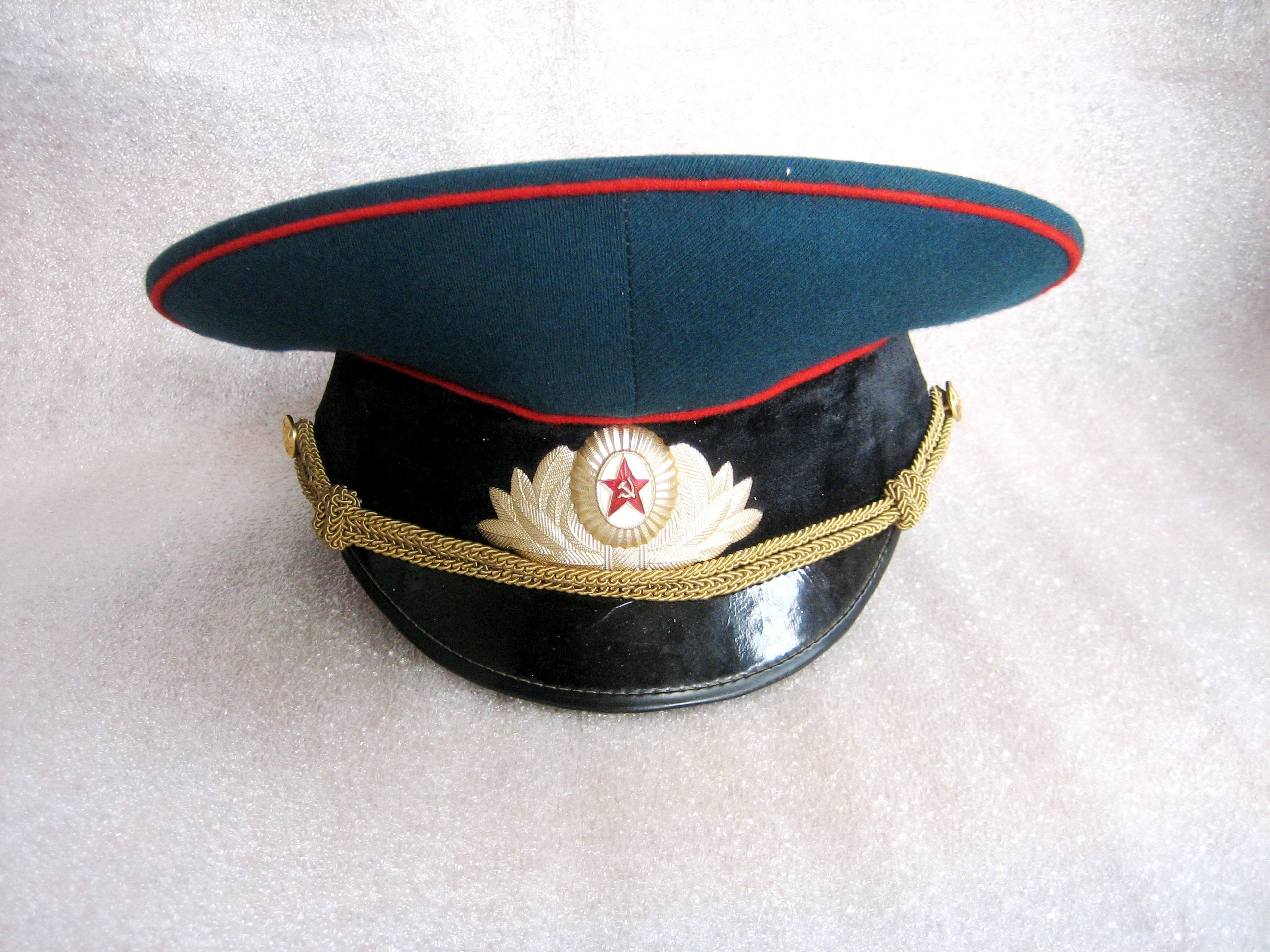 Vintage Soviet Officer Parade Cap, Cold War Military Hat - Etsy