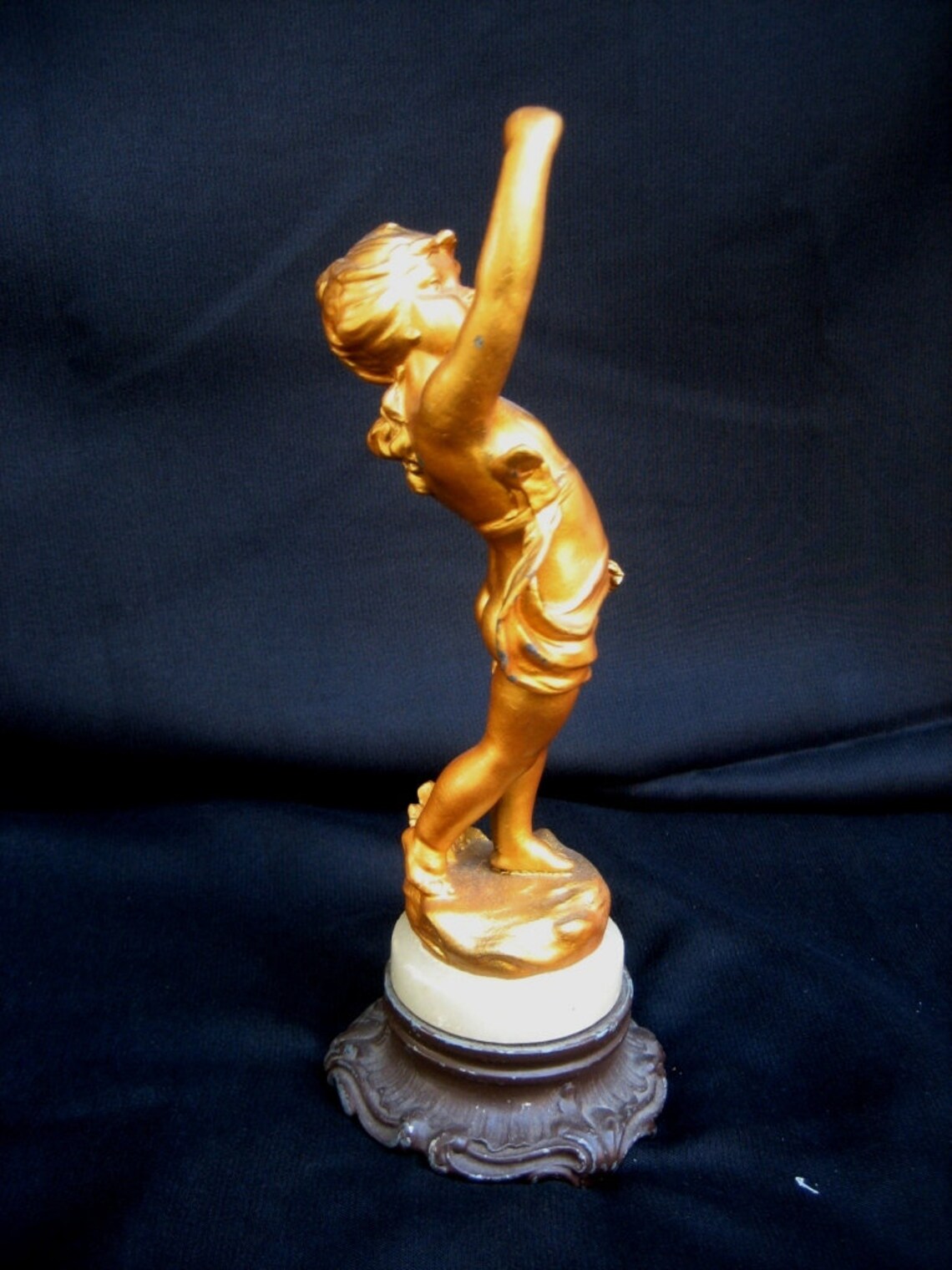 Antique metal figure Cupid. Ancient sculpture. Cupid | Etsy