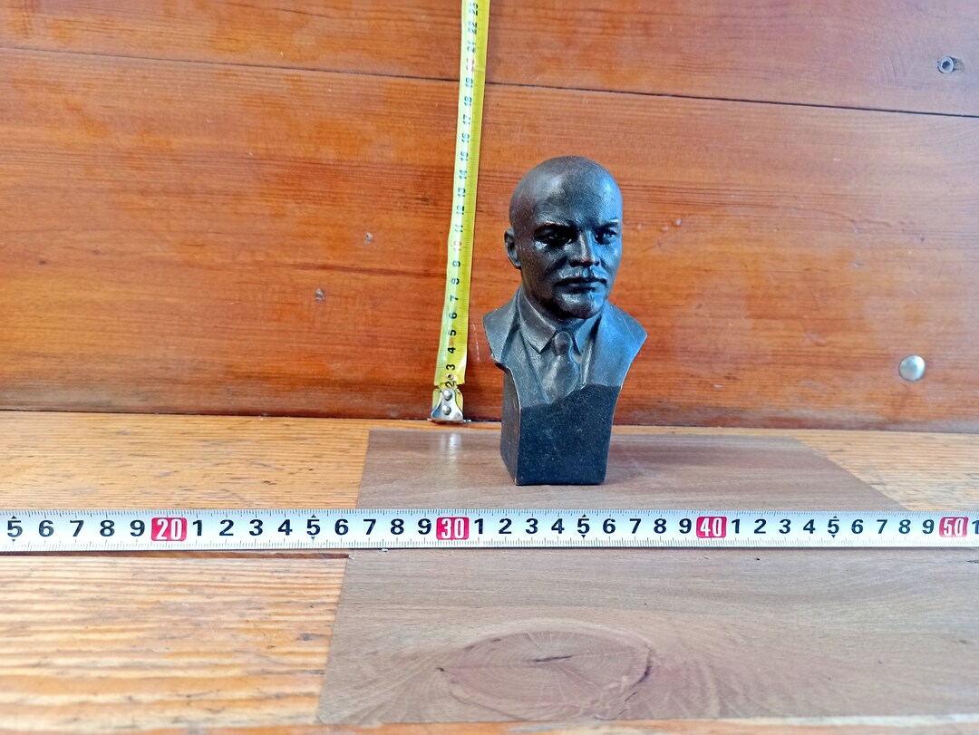 Vintage Bust of Lenin. Vintage Figure of Lenin. Lenin Monument. Lenin ...