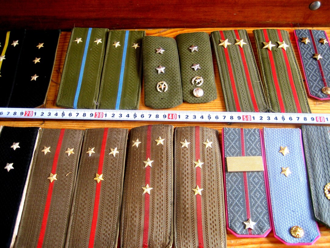 Old Officer Shoulder Straps of the Soviet Army During the Cold War ...