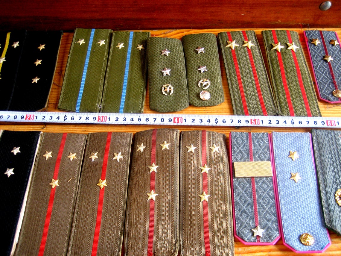 Old Officer Shoulder Straps of the Soviet Army During the Cold - Etsy