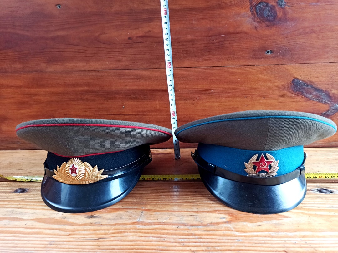 Army Headdress of a Soviet Officer. Cold War. Cap for Military Parades ...