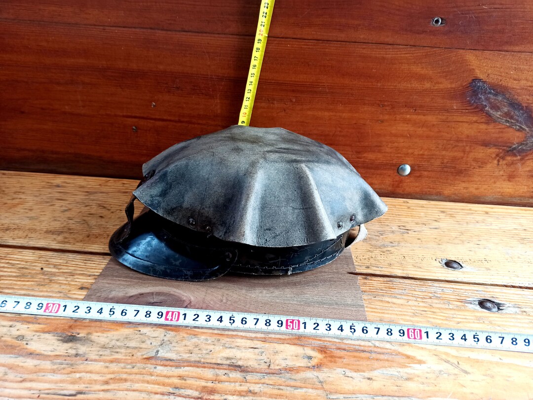 Vintage Soviet Miner's Helmet From the 1930s. Miner's Clothing. Safety ...