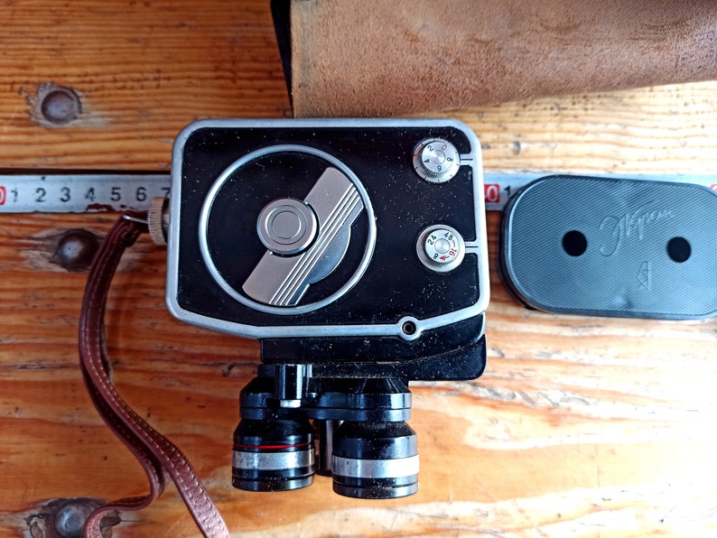 Vintage Mechanical Movie Camera on Film - "screen". 60s Cinematography ...