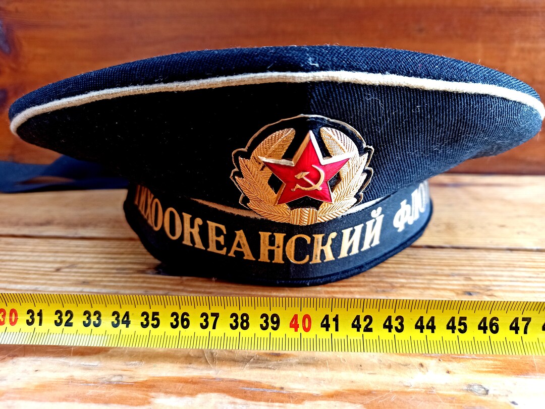 Military Headdress of a Soviet Combat Sailor (bezkozyrka). Cap of a ...
