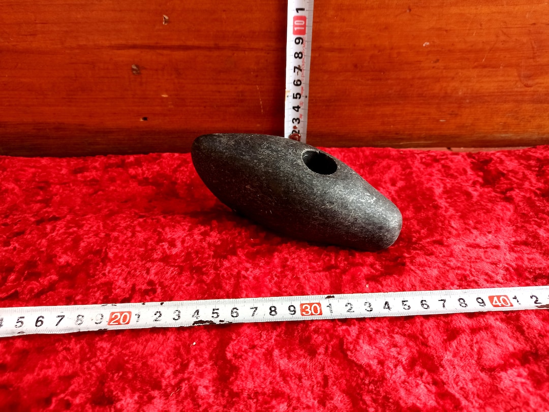 Replica of an Ancient Neolithic Stone Axe. Stone Ax With a Hole for the ...