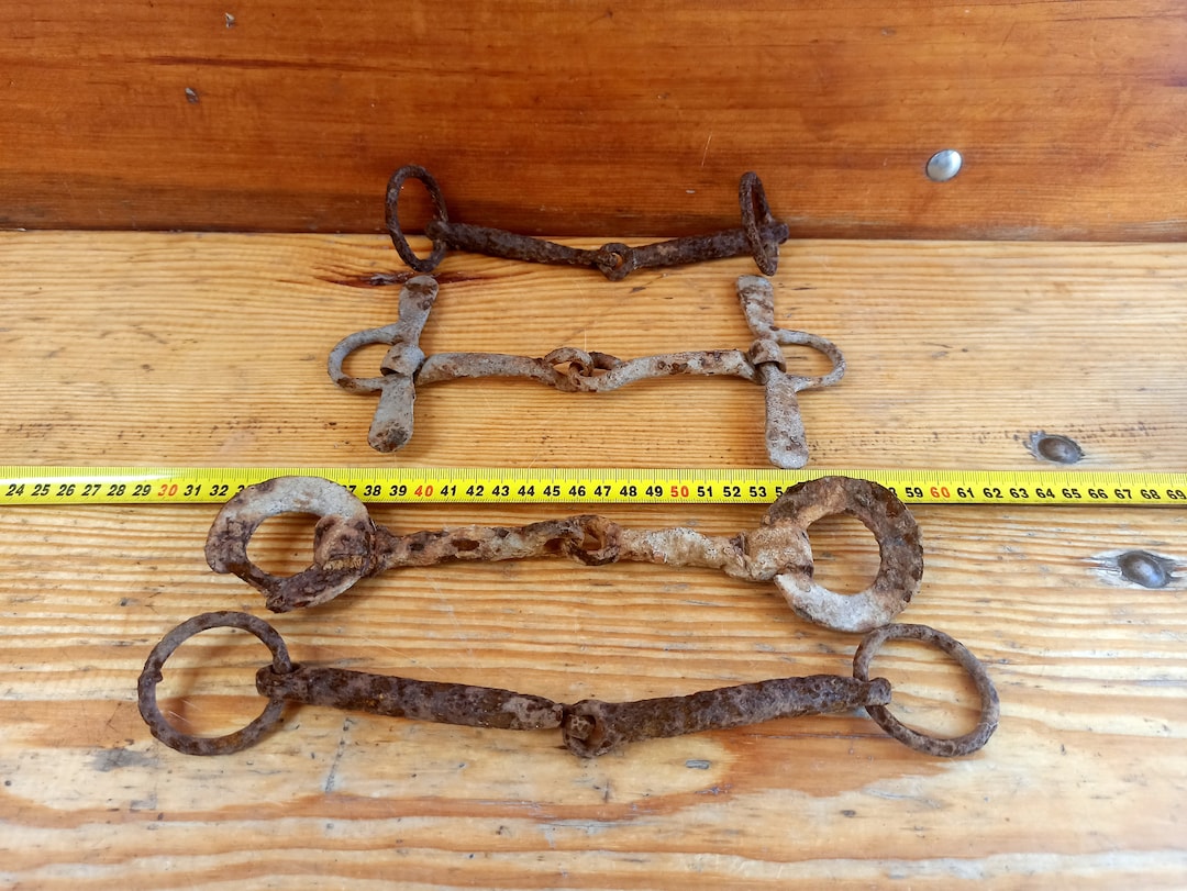 Antique Forged Iron Horse Bridle, 18th-19th Century Cavalry Harness - Etsy