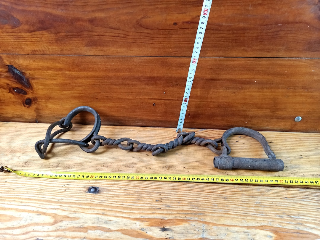 Vintage Forged Shackles of the 18th-19th Centuries. Horse Leg Shackles ...
