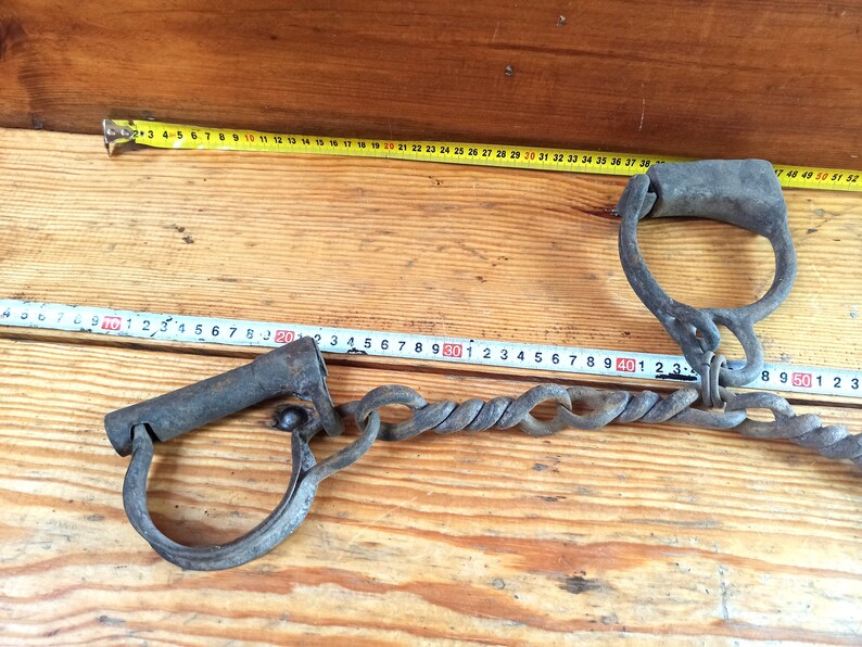 Antique Forged Shackles of the 19th Centuries. Horse Leg Shackles ...