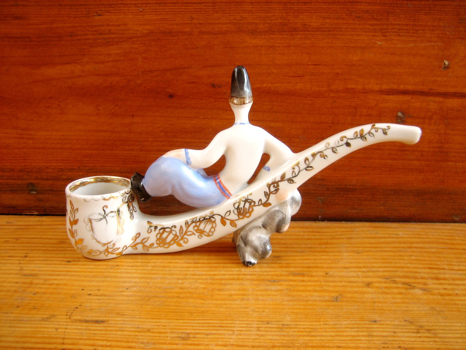Antique Porcelain Tobacco Smoking Pipe Viking and Satan. A - Etsy