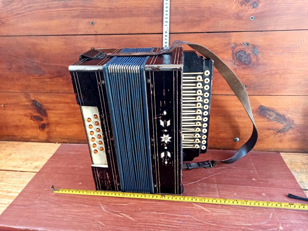 Musical Folk Instruments. Antique Gift. Russian Accordion. Vintage ...