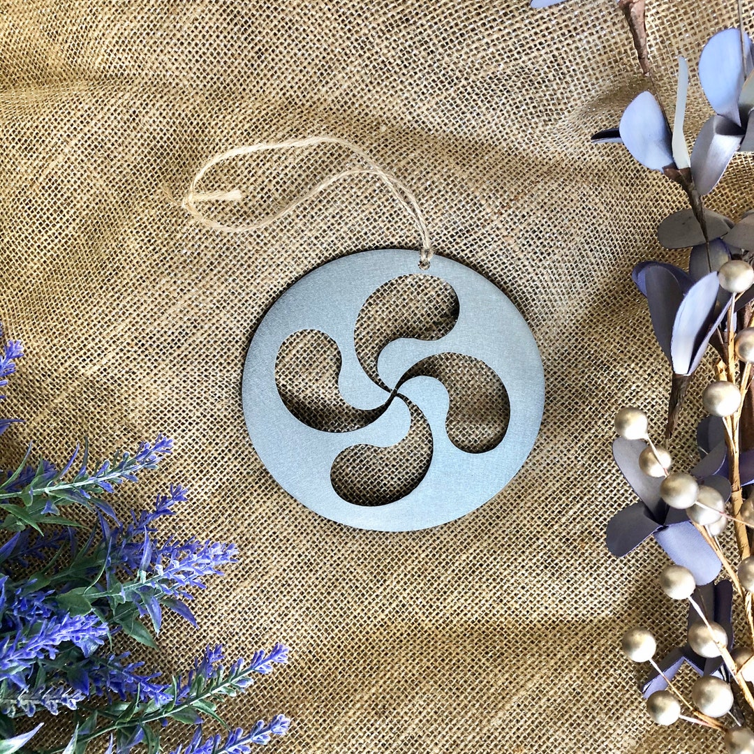 Basque Lauburu Metal Keepsake Ornament - Etsy