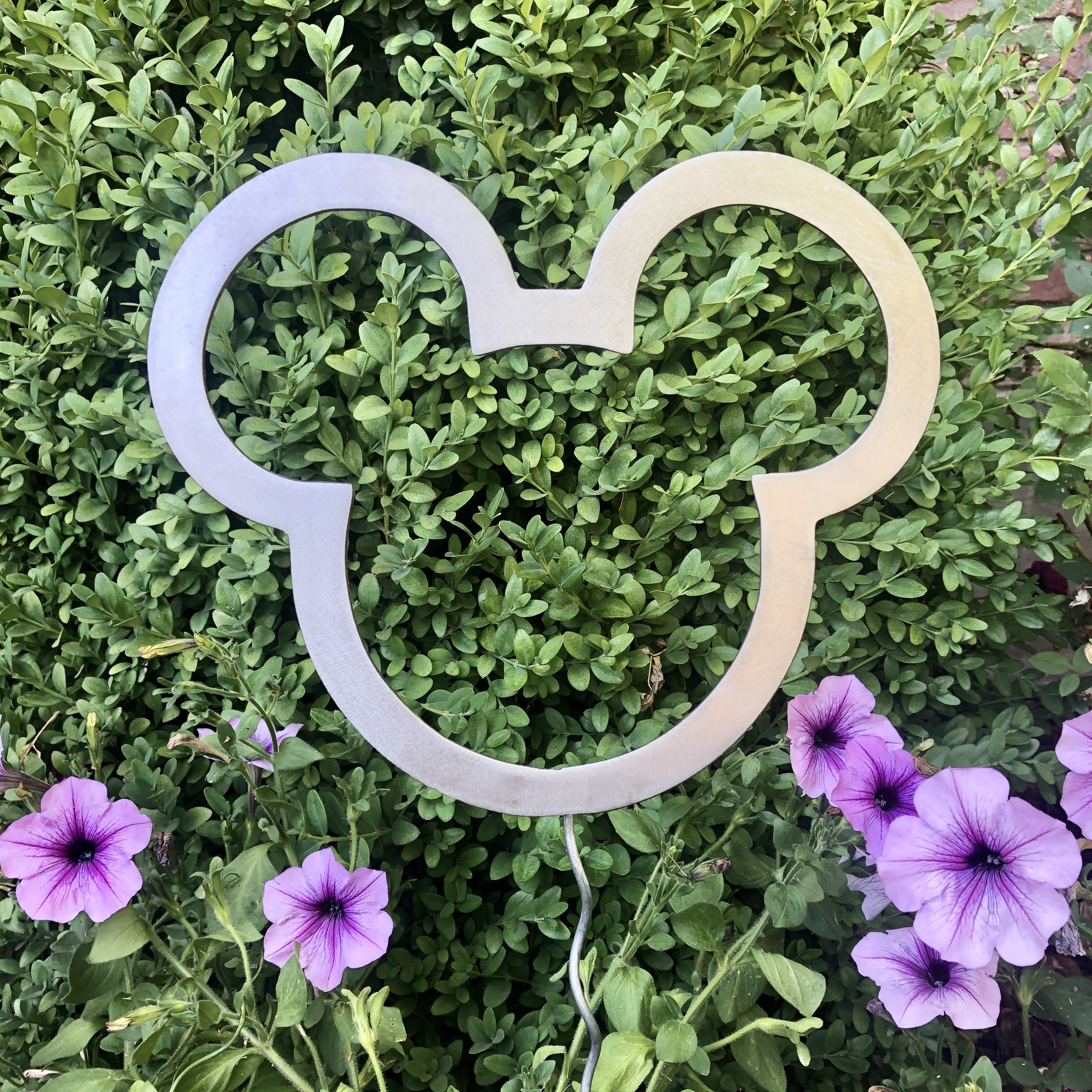 Disney Inspired Mickey Yard Art Metal Yard Decor Mouse | Etsy