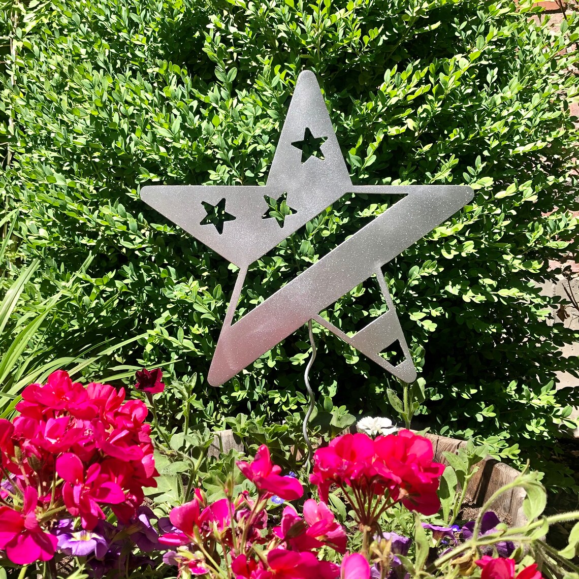 Patriotic Star Yard Art - Etsy