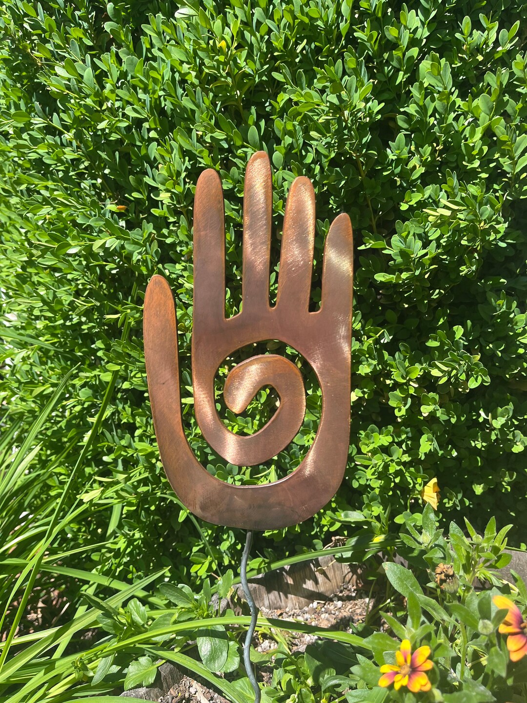 Healer’s Hand - Yard Art - Healing Hand - Spiral Hand - Etsy