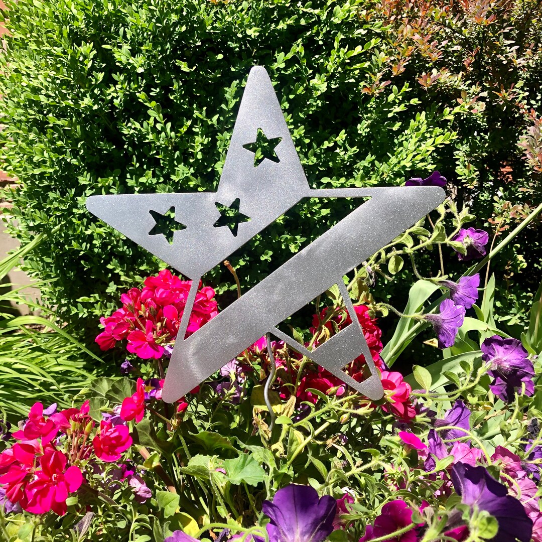 Patriotic Star Yard Art - Etsy