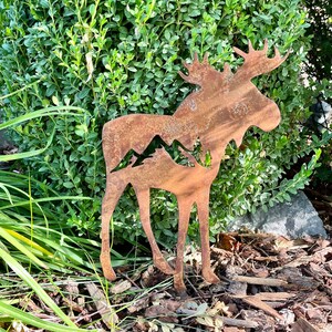 Moose Metal Yard Art Garden Decoration Bull Moose - Etsy
