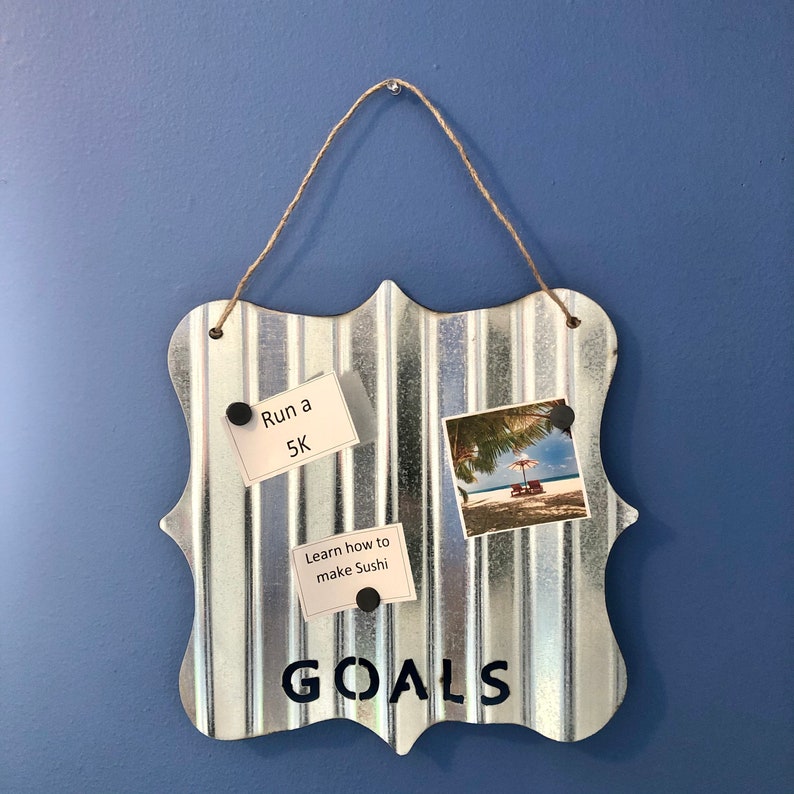 Magnetic Goal Board Vision Board Bulletin Board Metal | Etsy