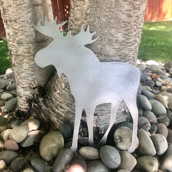 Metal Moose Yard Art - Etsy