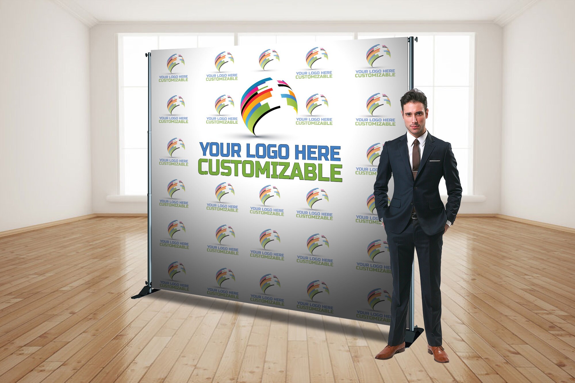 Custom Logo Backdrop Banner, Step and Repeat Business Event Backdrop ...