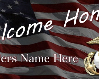 Welcome Home Army Banner | Etsy