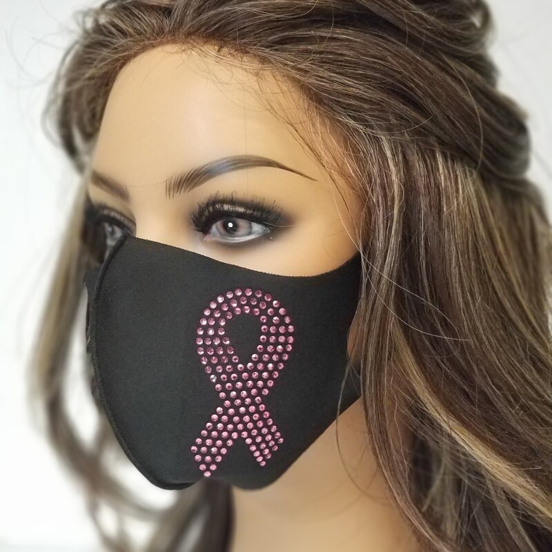 Breast Cancer Mask - Etsy