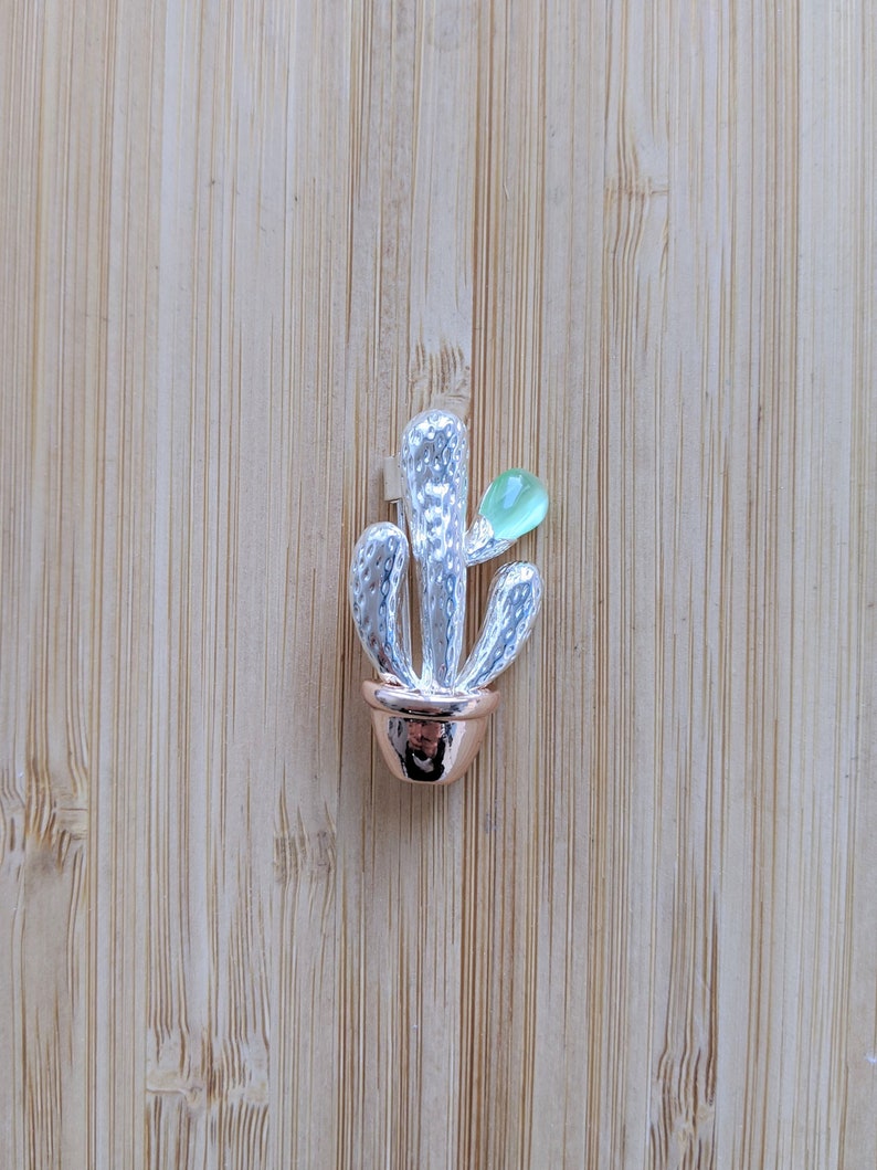 Cactus Brooch Green Broch Gift Ideas - Etsy