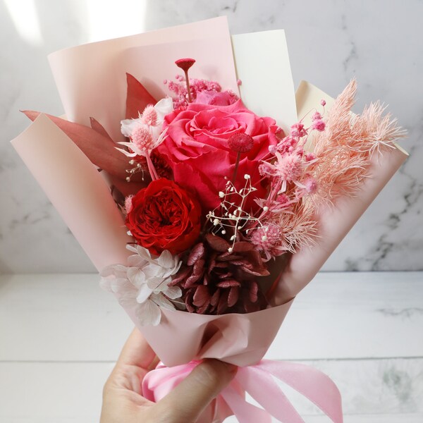 Hot Pink Bouquet - Etsy